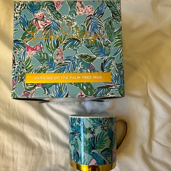 Lilly Pulitzer | Dining | Nib Lilly Pulitzer Gwp Ceramic Mug Barking Up ...